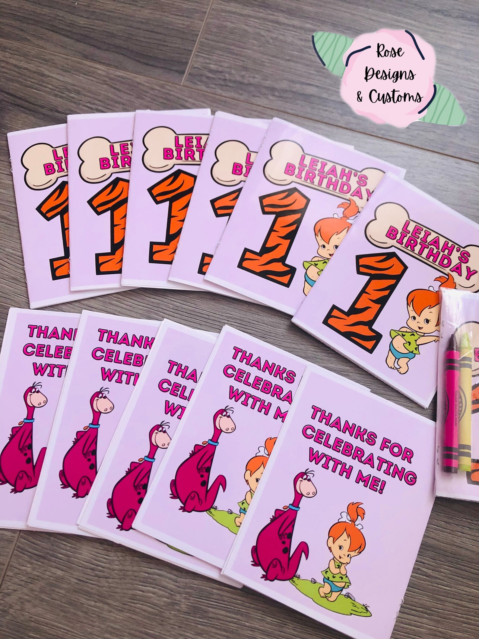 Pebbles Flintstones Theme Mini Coloring Books Pebbles Flintstones ...
