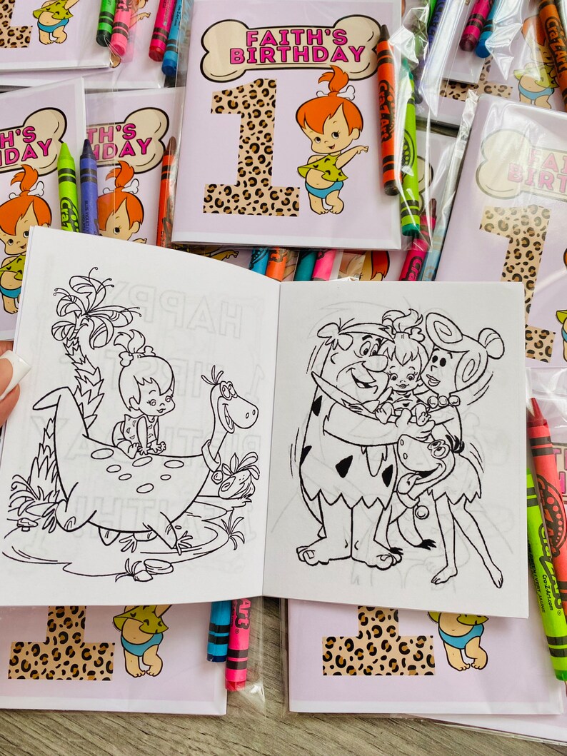 Pebbles Flintstones Theme Mini Coloring Books Pebbles Flintstones ...