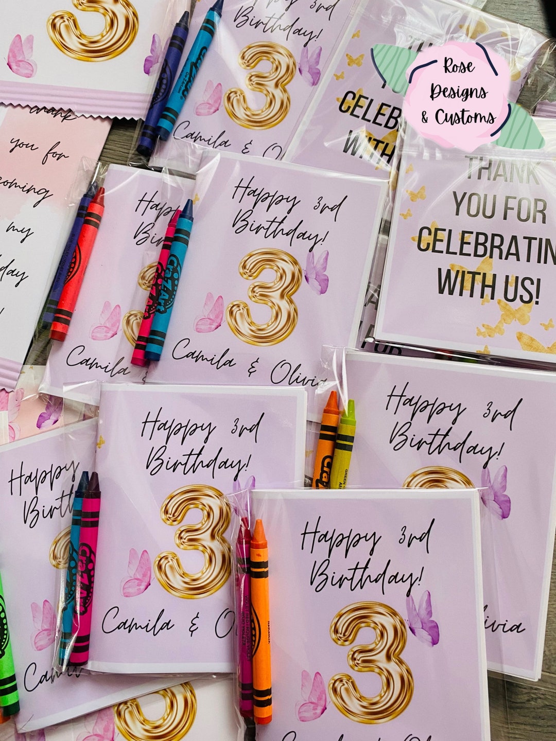 Butterfly Theme Mini Coloring Books | Party Favor Coloring Book | Pink ...