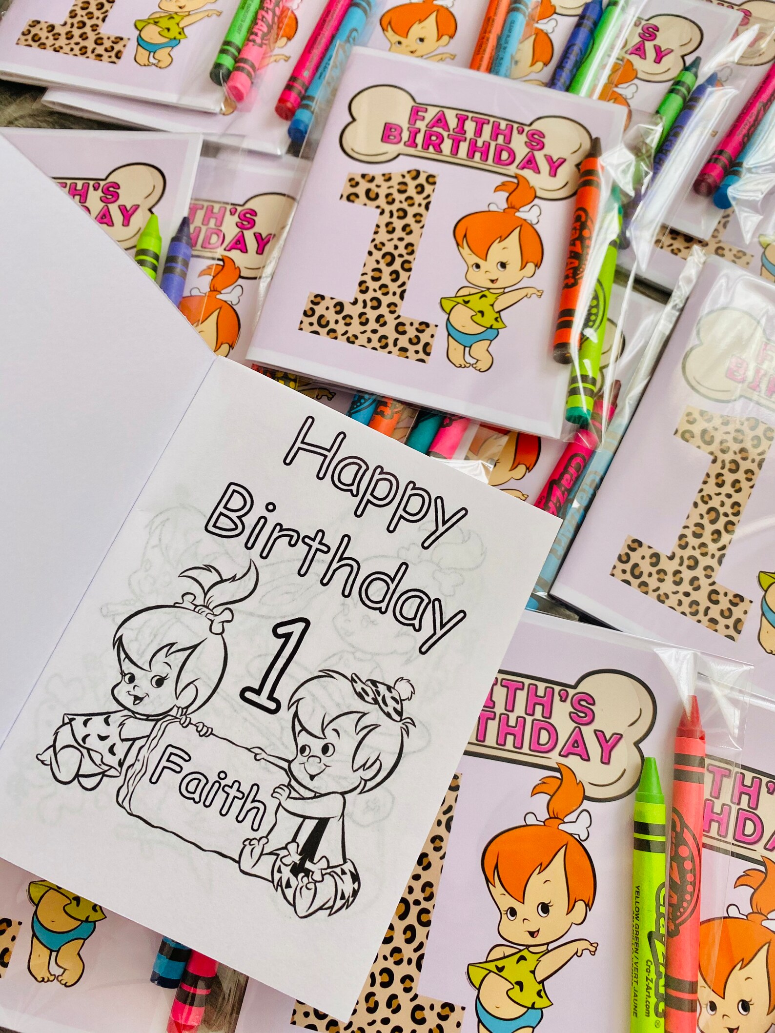 Pebbles Flintstones Theme Mini Coloring Books Pebbles Flintstones ...