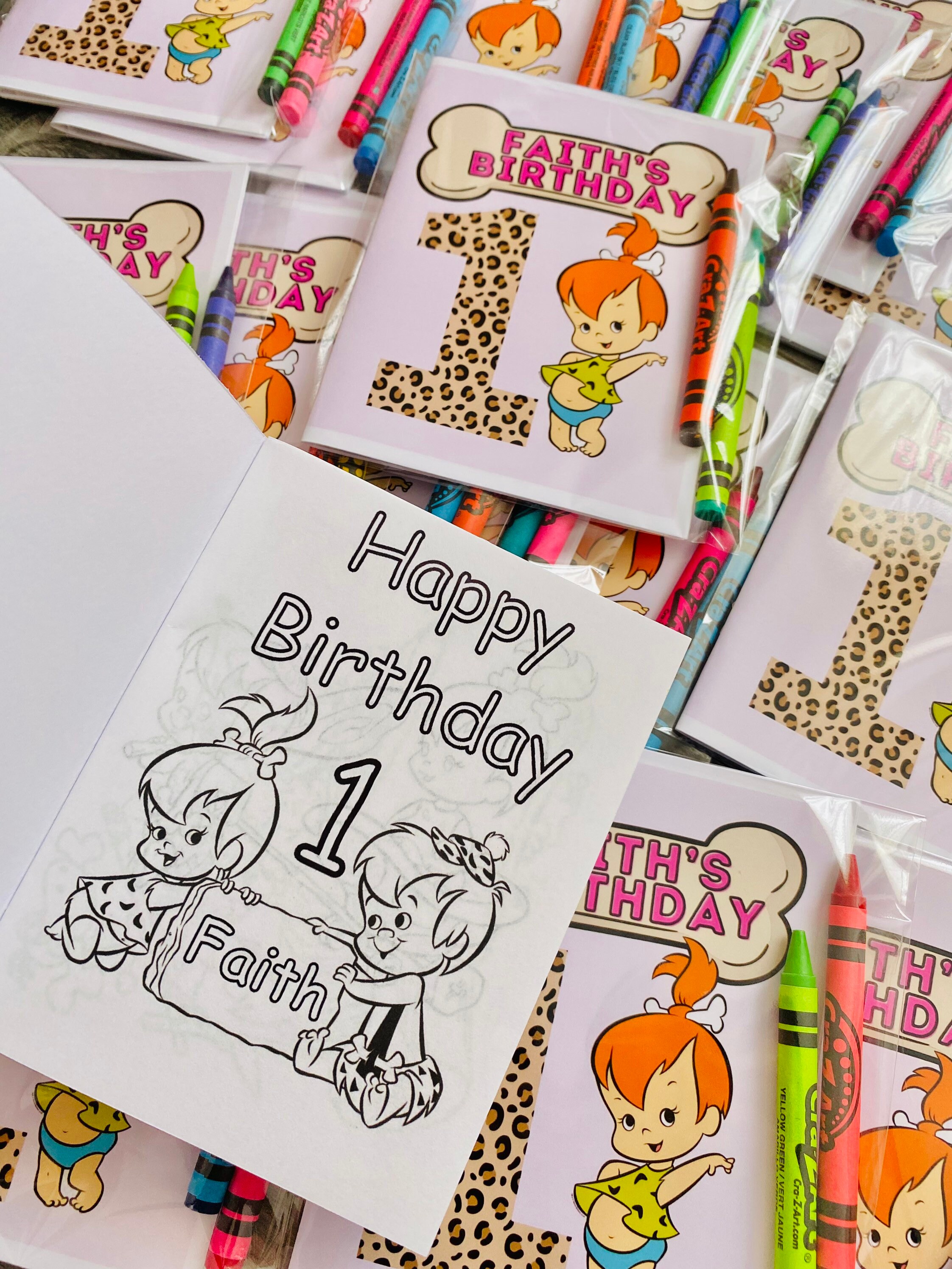 Pebbles Flintstones Theme Mini Coloring Books Pebbles Flintstones ...