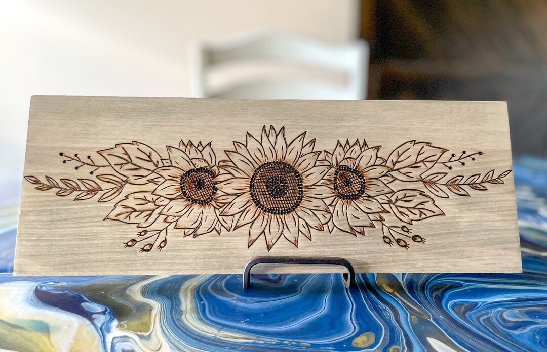 Sunflower Plaque - Etsy