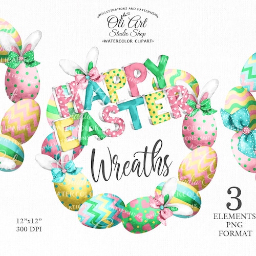 Easter Clipart Bundle Easter Digital Stamps Easter Digital | Etsy