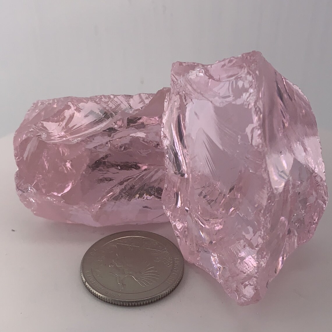 Pink Cubic Zirconia Lab Created Rough Stone for Faceting | Etsy