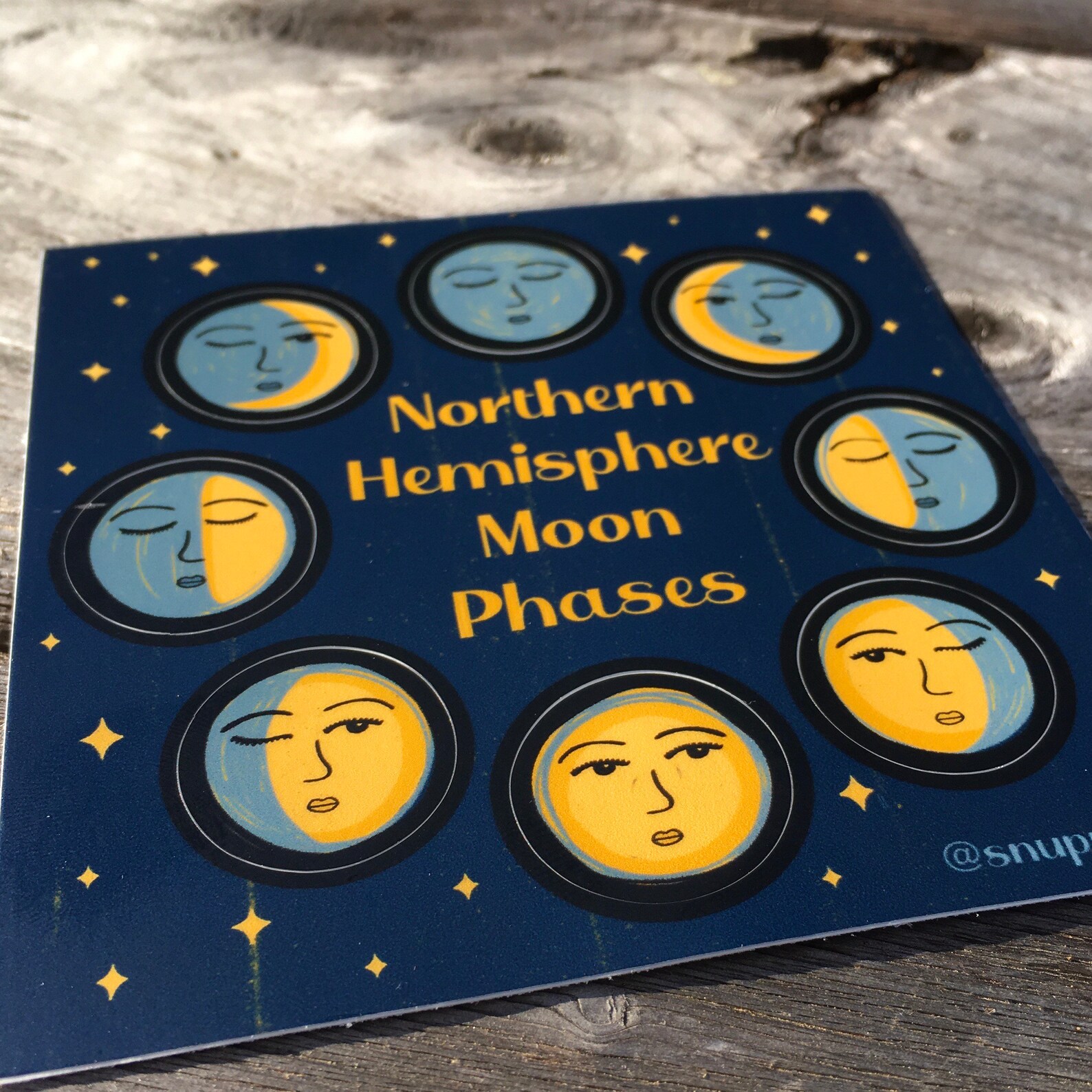 Moon Phases Small Stickers Sheet Vinyl Waterproof Stickers | Etsy