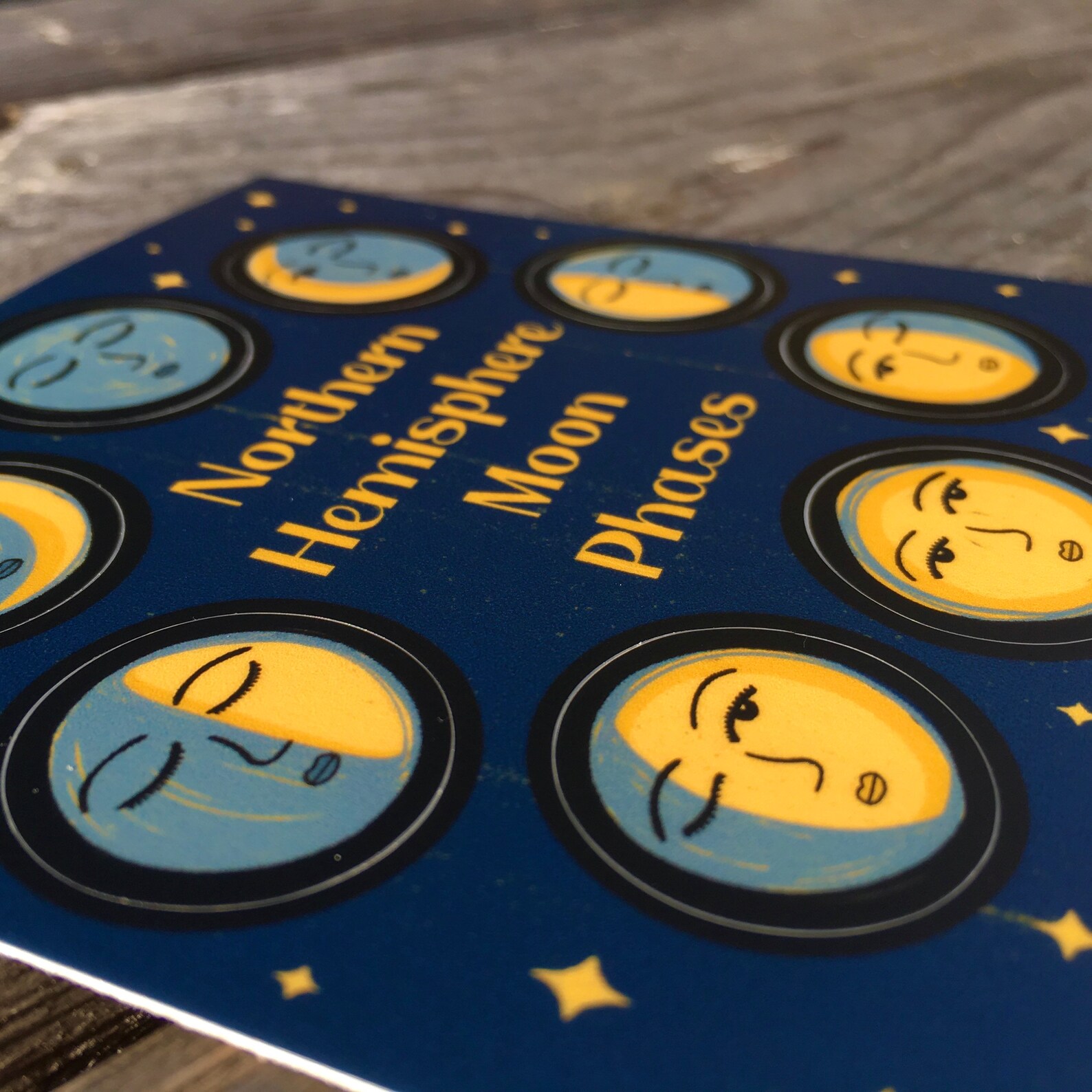 Moon Phases Small Stickers Sheet Vinyl Waterproof Stickers | Etsy