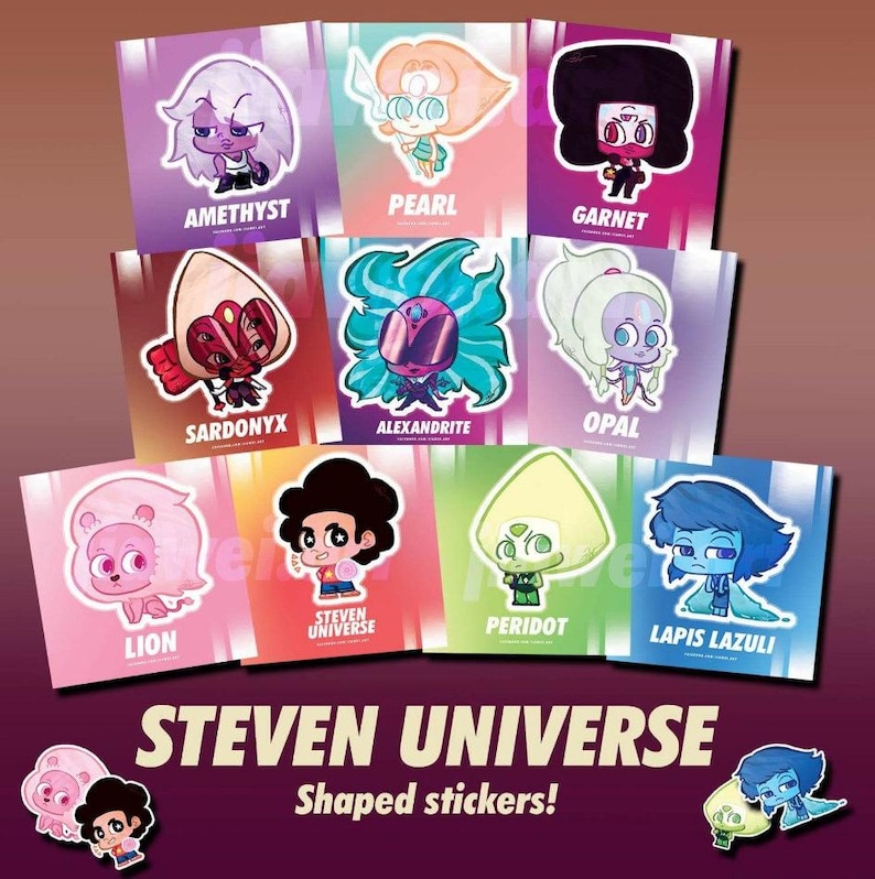Steven Universe Kisscut Stickers (peel off for Shape) for Scrapbooking ...