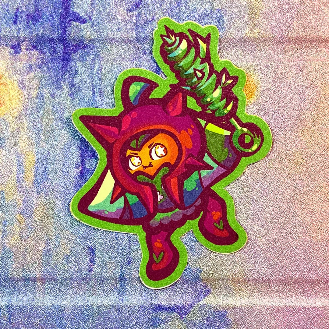 Ogerpon Pokemon Waterproof Vinyl Matte Sticker for Scrapbooking ...