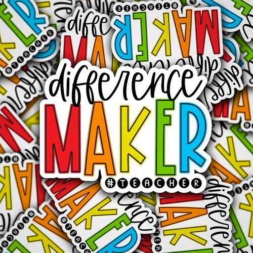 Difference Maker Svg Making a Difference Svg Teacher - Etsy