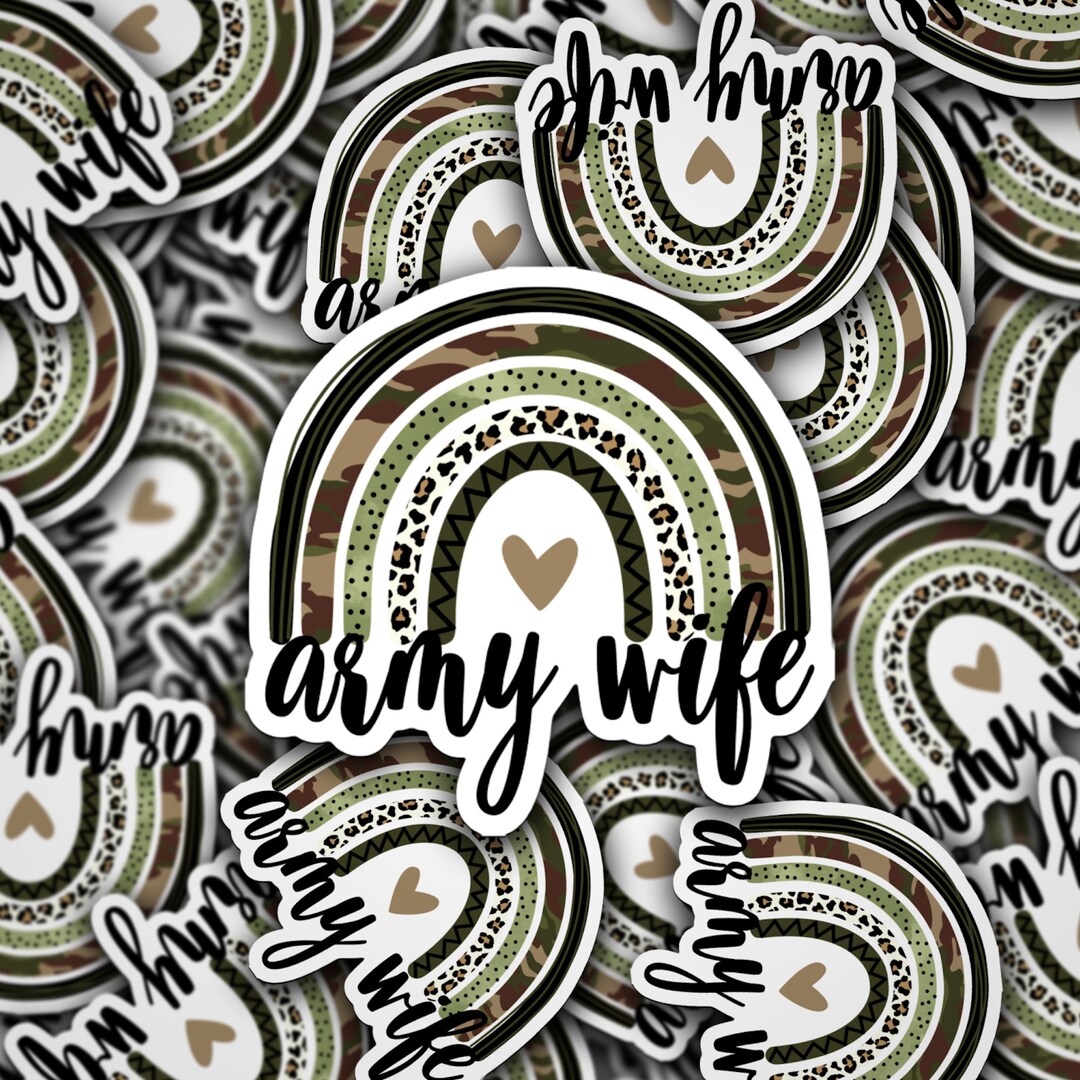 Army Wife Sticker - Etsy