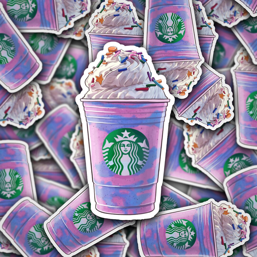 Cotton Candy Frappuccino Starbucks Sticker - Etsy