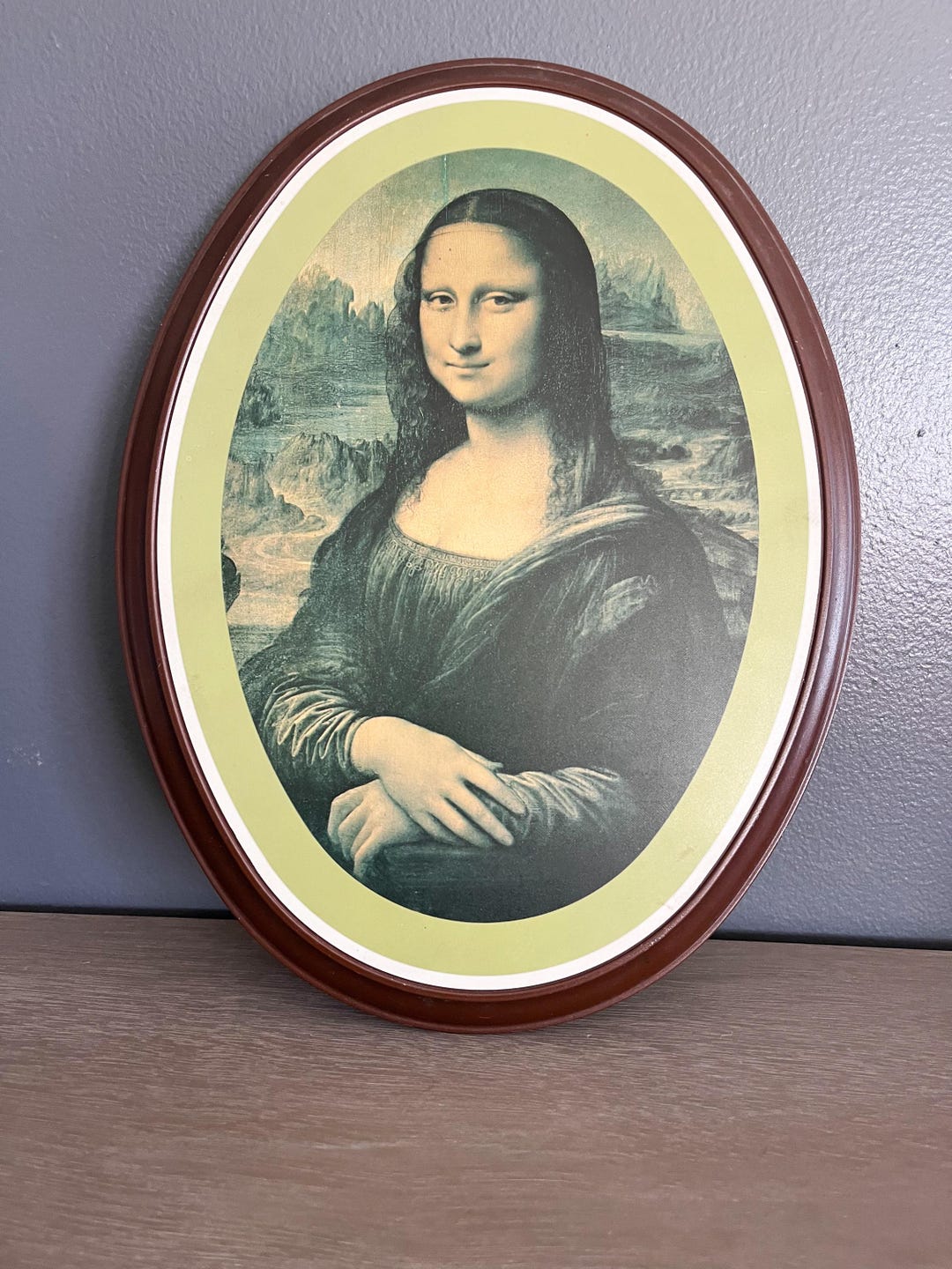 Vintage 1974 Mona Lisa Wall Plaque - Ohio Art Co. - Etsy