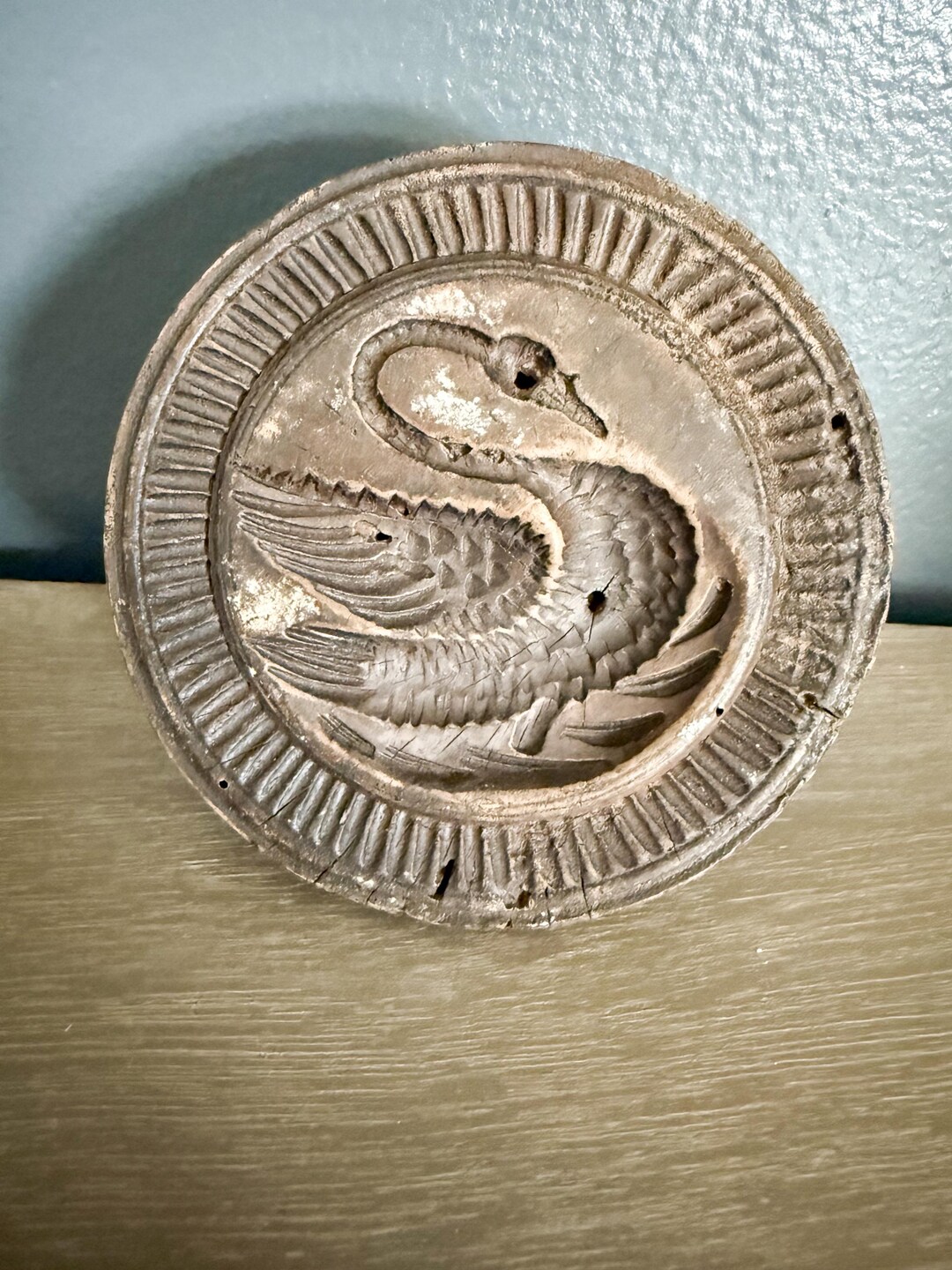 Antique Vintage Butter Stamp Carved Wooden Swan, Victorian Treen - Etsy