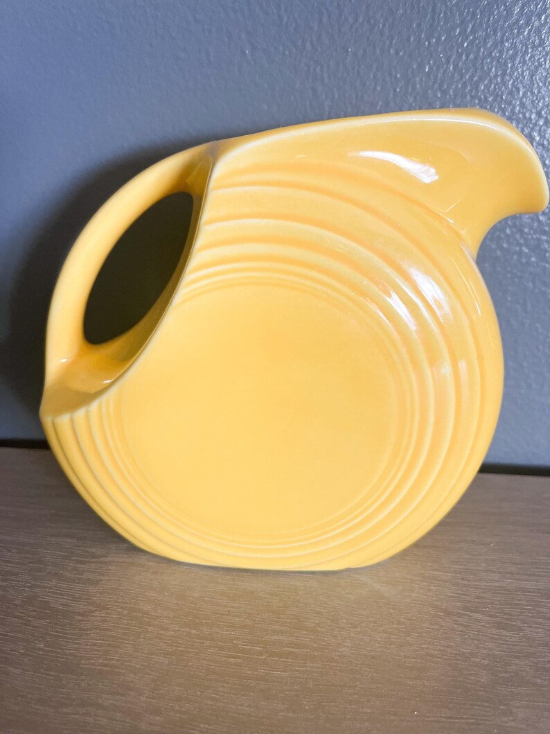 Vintage Yellow Fiesta Ware Pitcher, Retired Fiesta Ware Pitcher - Etsy