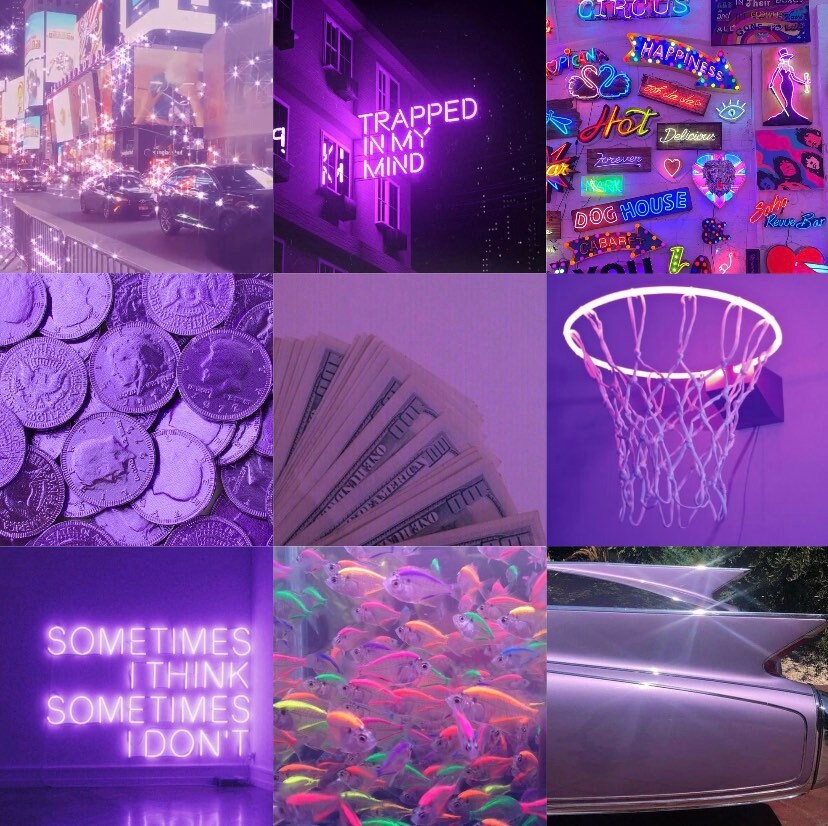 Purple Photo Collage Kit 64 Pack - Etsy Australia