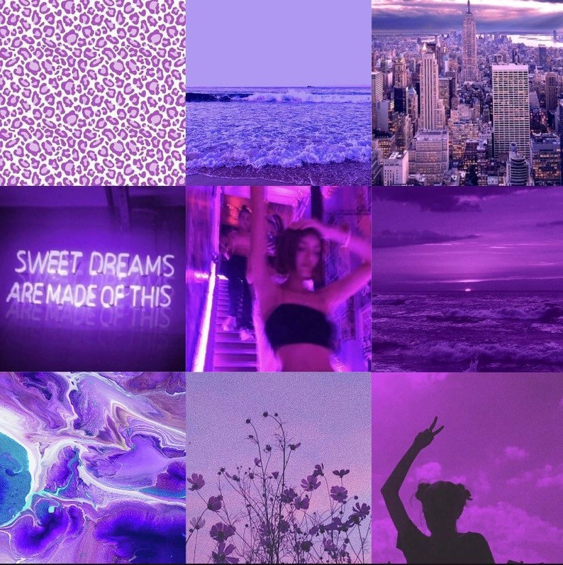 Purple Photo Collage Kit 64 Pack - Etsy Australia