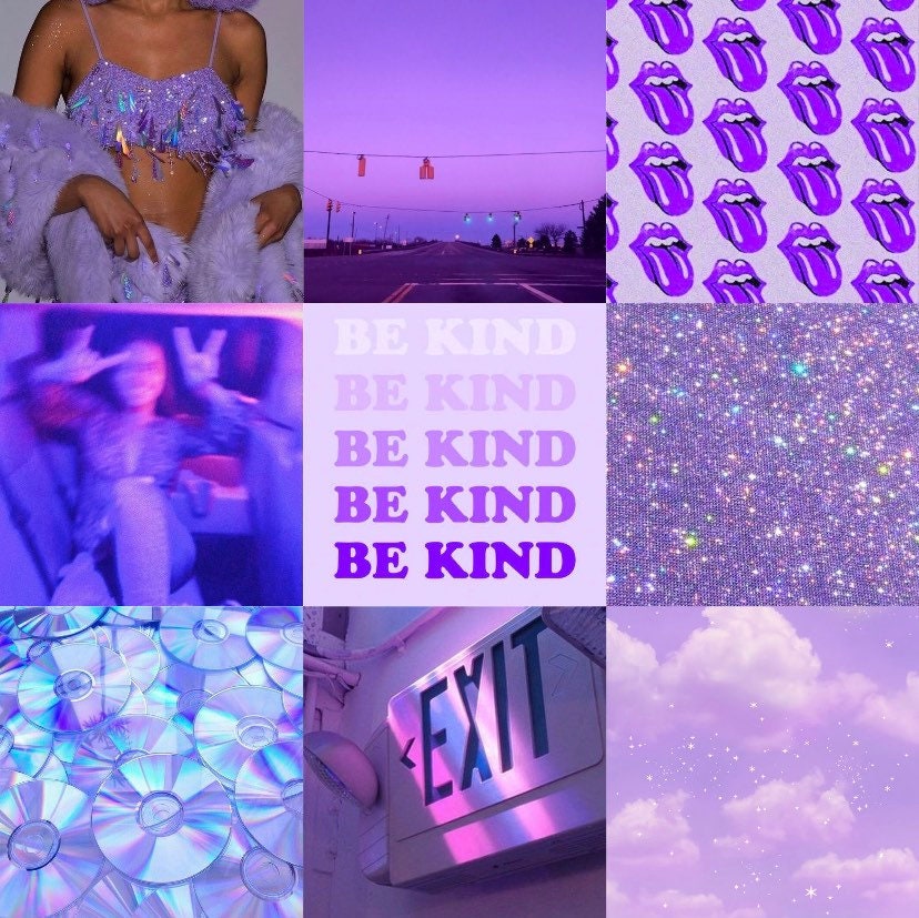 Purple Photo Collage Kit 64 Pack - Etsy Australia