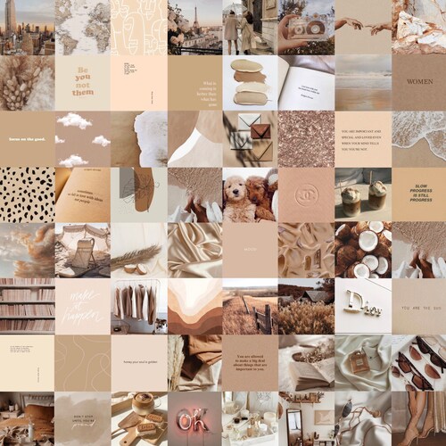 Neutral Wall Collage Kit Neutral Collage Kit Muted Photo - Etsy