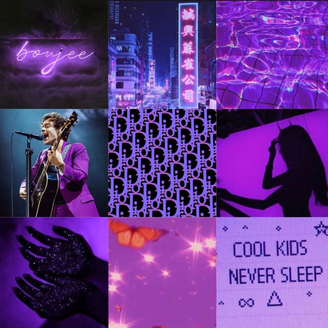 Purple Photo Collage Kit 64 Pack - Etsy Australia