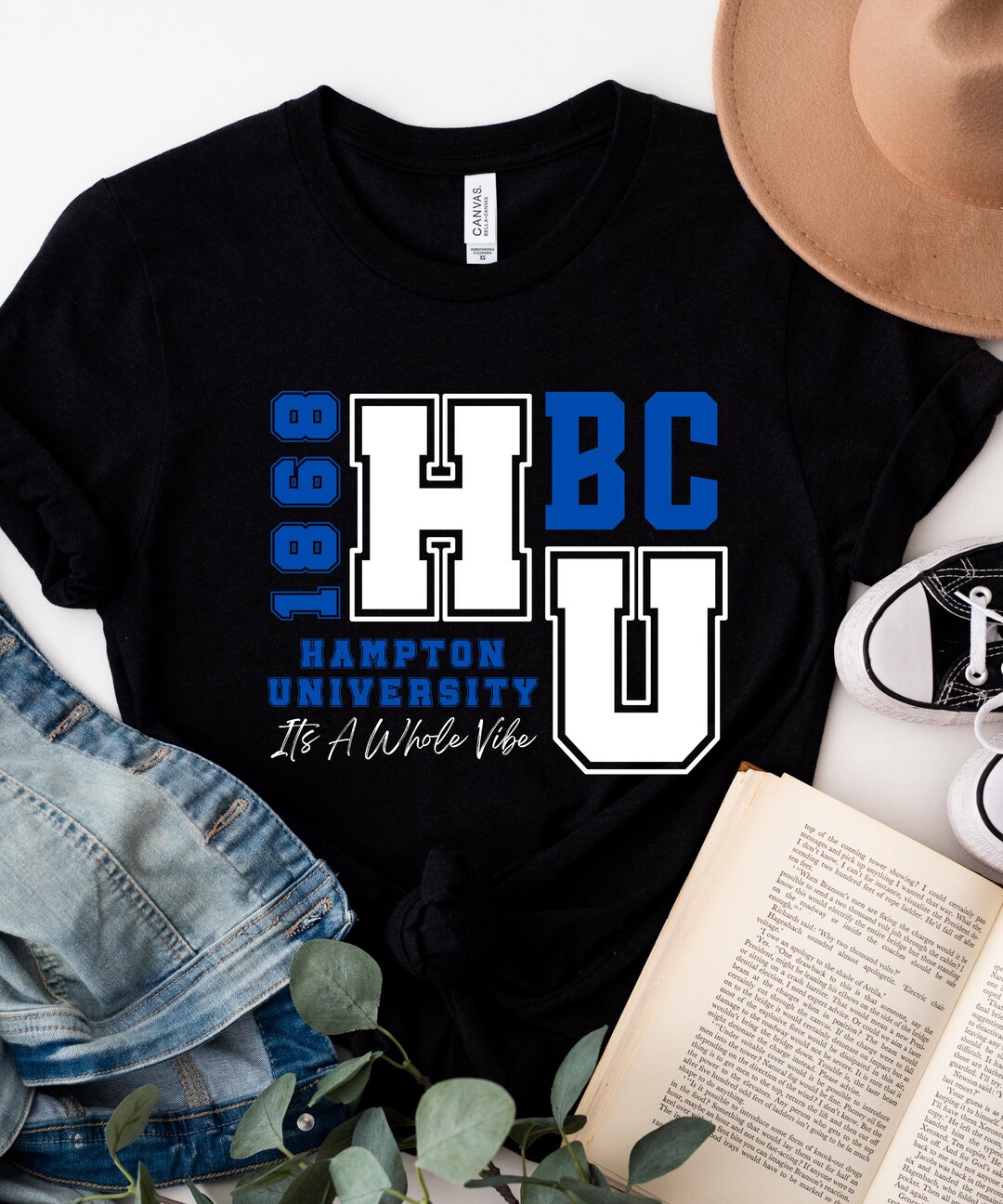 Hampton University T-shirt: HBCU Apparel, 1868 Shirt - Etsy
