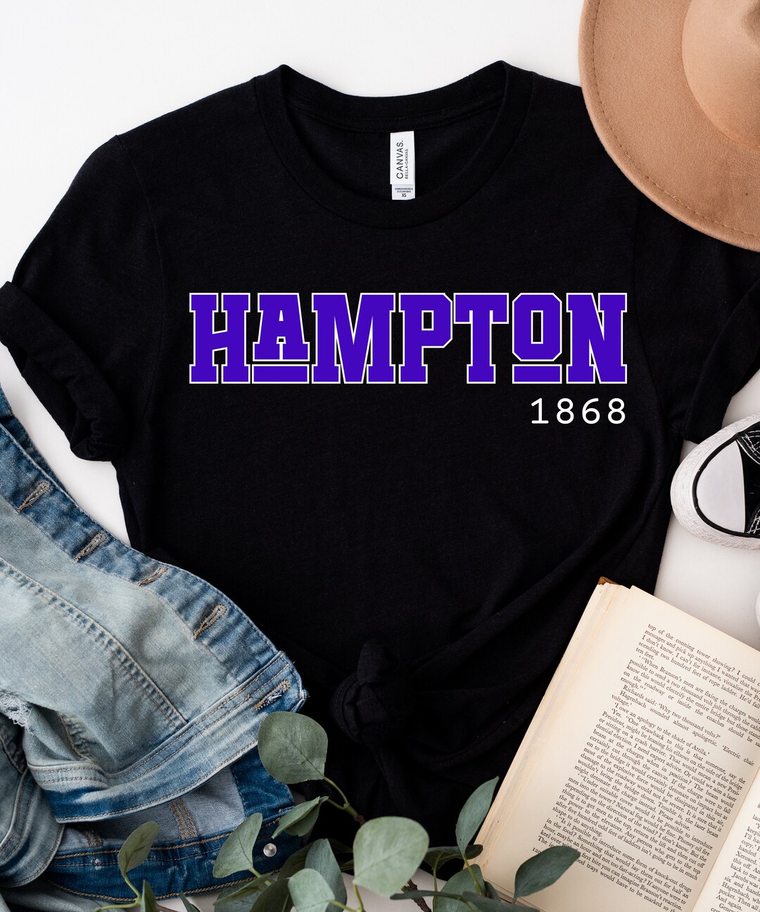 Hampton T-shirt, Hampton University T-shirt, Hampton University Shirt ...