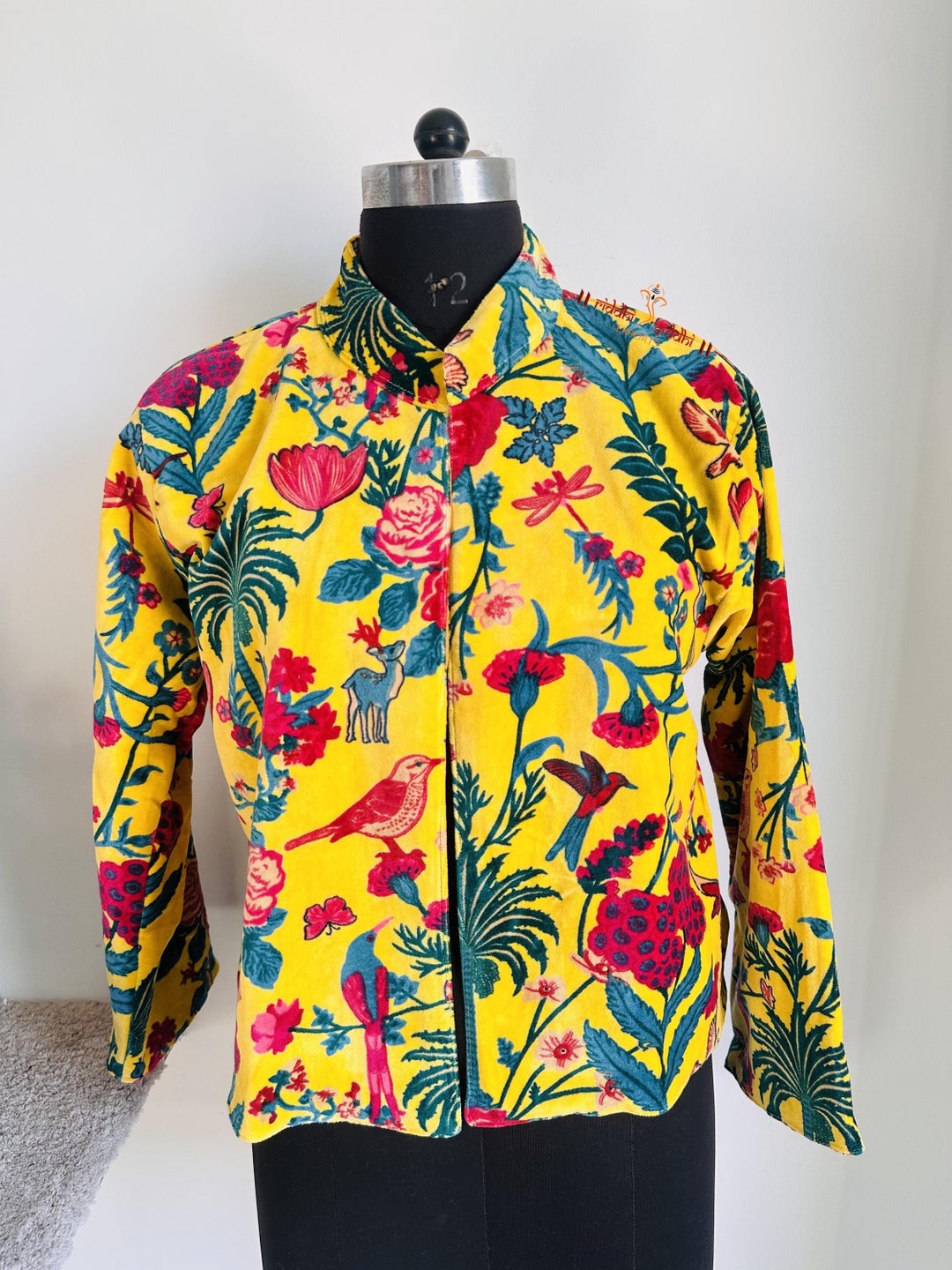 Yellow Color Women Wear Jacket | Women Wedding Wear Jacket | Floral ...