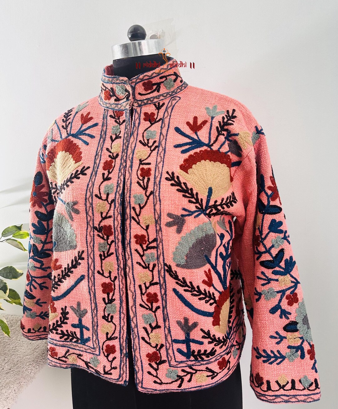 Pink Color Suzani Women Wear Jacket | Handmade Stitched Jacket ...