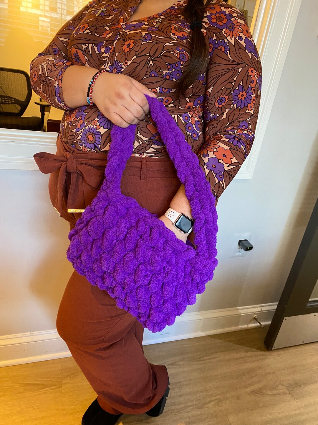 Crochet Chunky Purse | Handmade Handbag | Bohemian Crocheted Bag |tote ...