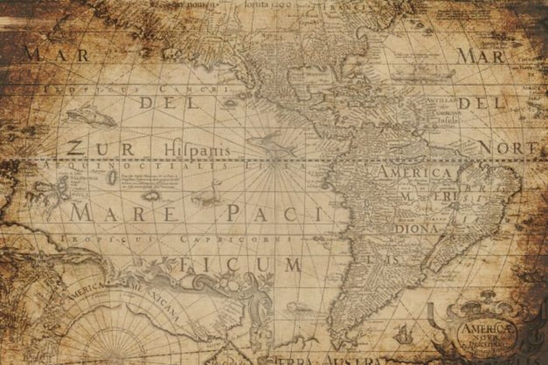 Antique World Map Decoupage Paper - Roycycled Treasures 20"x30" - Etsy