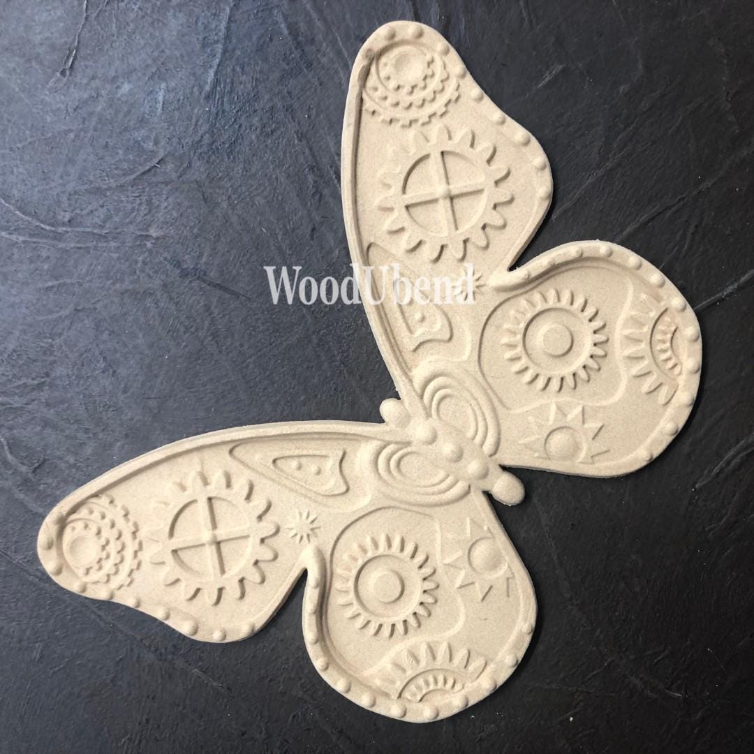 Bendable Wood Butterfly Appliques | DIY Furniture Embellishments (pack ...