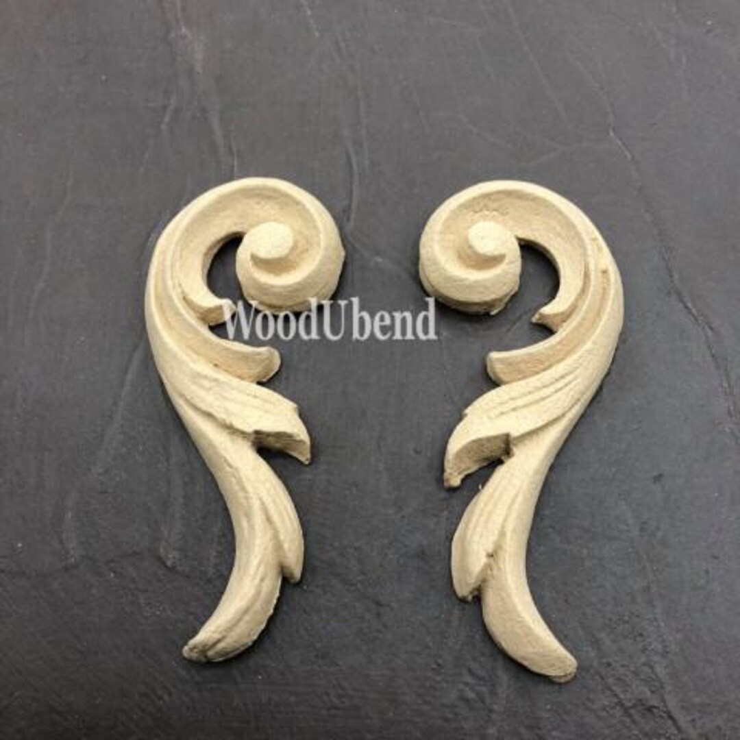 Scrolls | Set | WUB0360-1 | Molding-appliques-bendable Wood With Heat ...