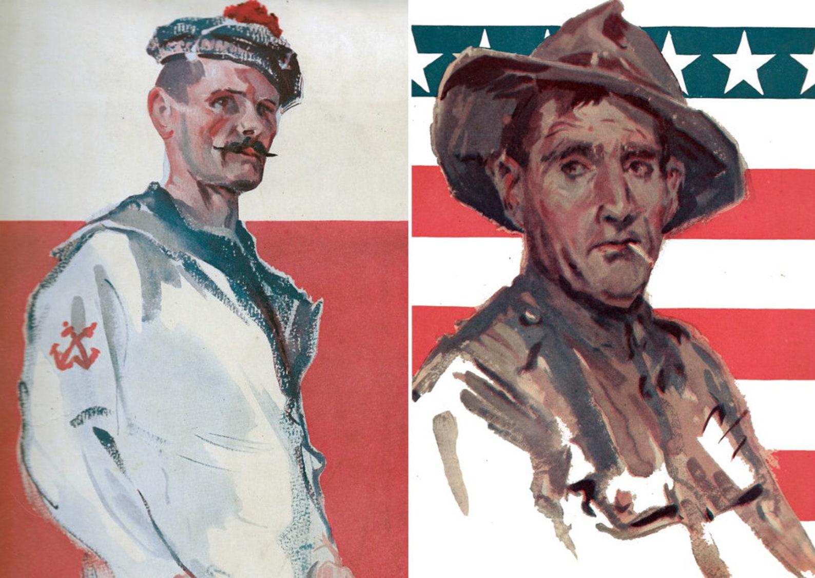 Men of the Flag Decoupage Paper, Posh Chalk A1, Crafting Supplies - Etsy