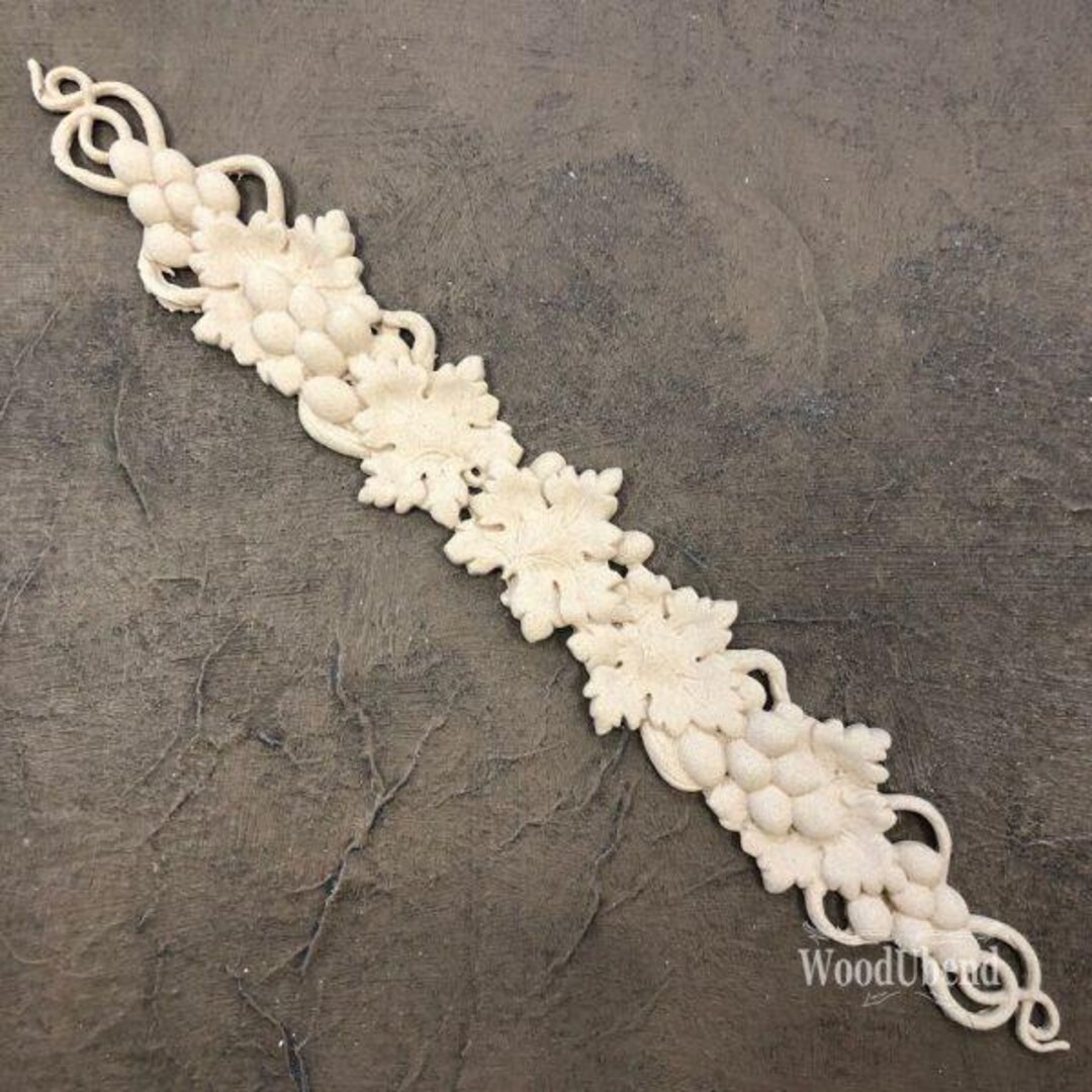 Bendable Wood Applique | Vine & Grapes Molding, DIY Decor (pack of 2 ...