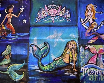 Mermaid Decoupage Paper | Etsy