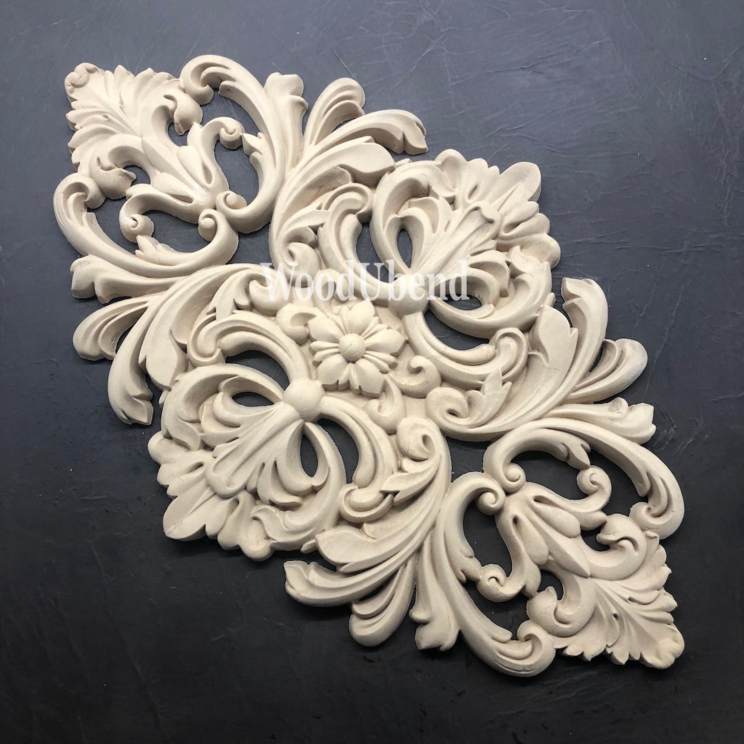 Centerpiece Large | WUB1266 | Molding-appliques-bendable Wood With Heat ...