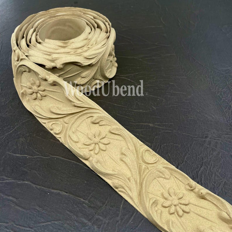 Bendable Floral Wood Trim – Furniture Appliqué, Upcycling DIY - Etsy