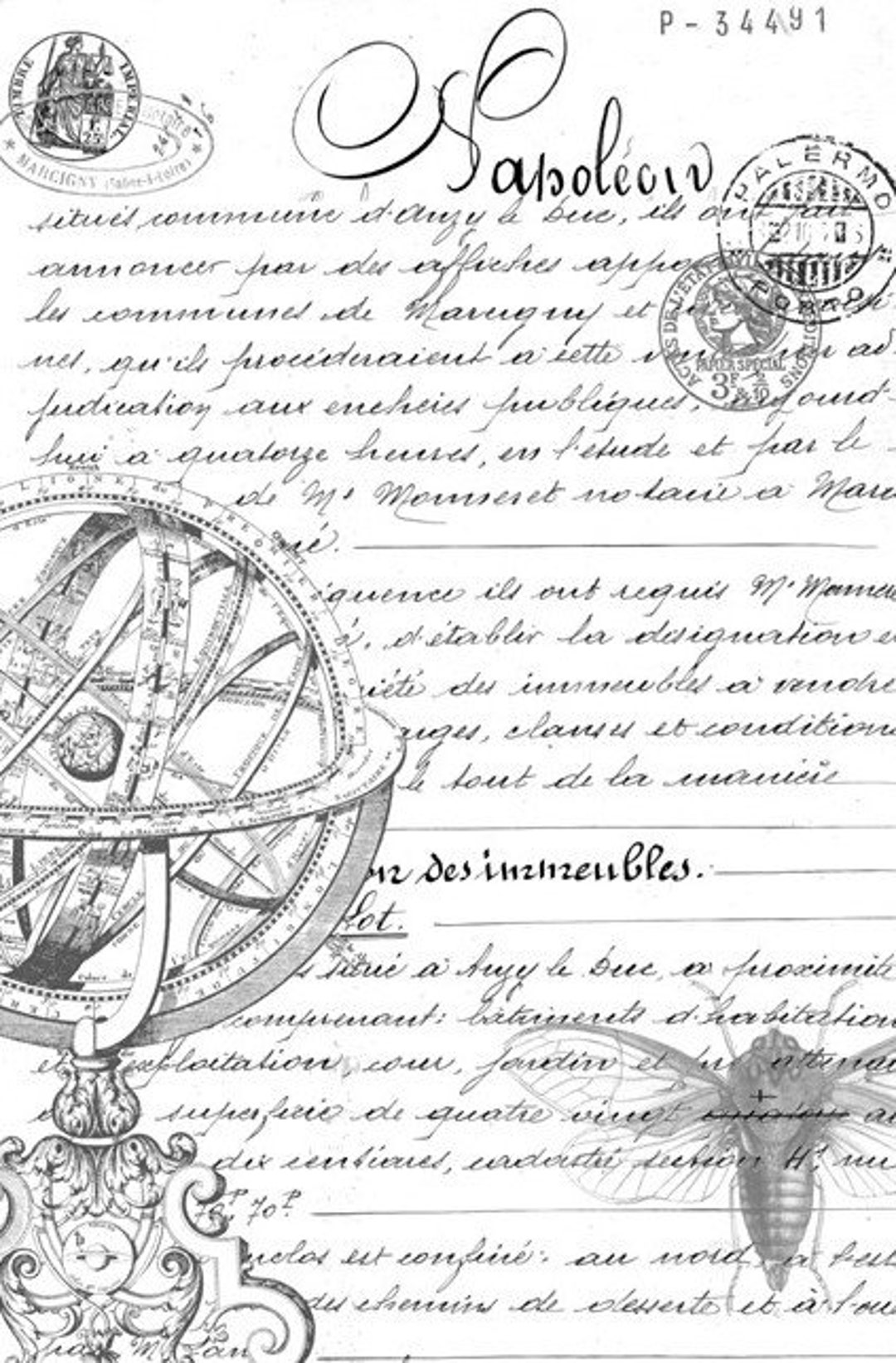 Script- Roycycled Treasures Decoupage Paper-high Quality Unique Papers ...