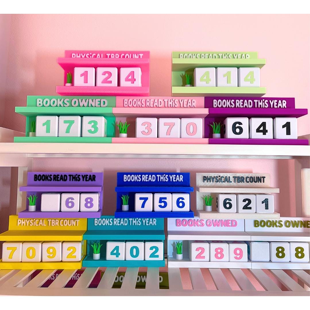 Book Counter: Tracker for the Books You Treasure, Tackle, and Totally ...