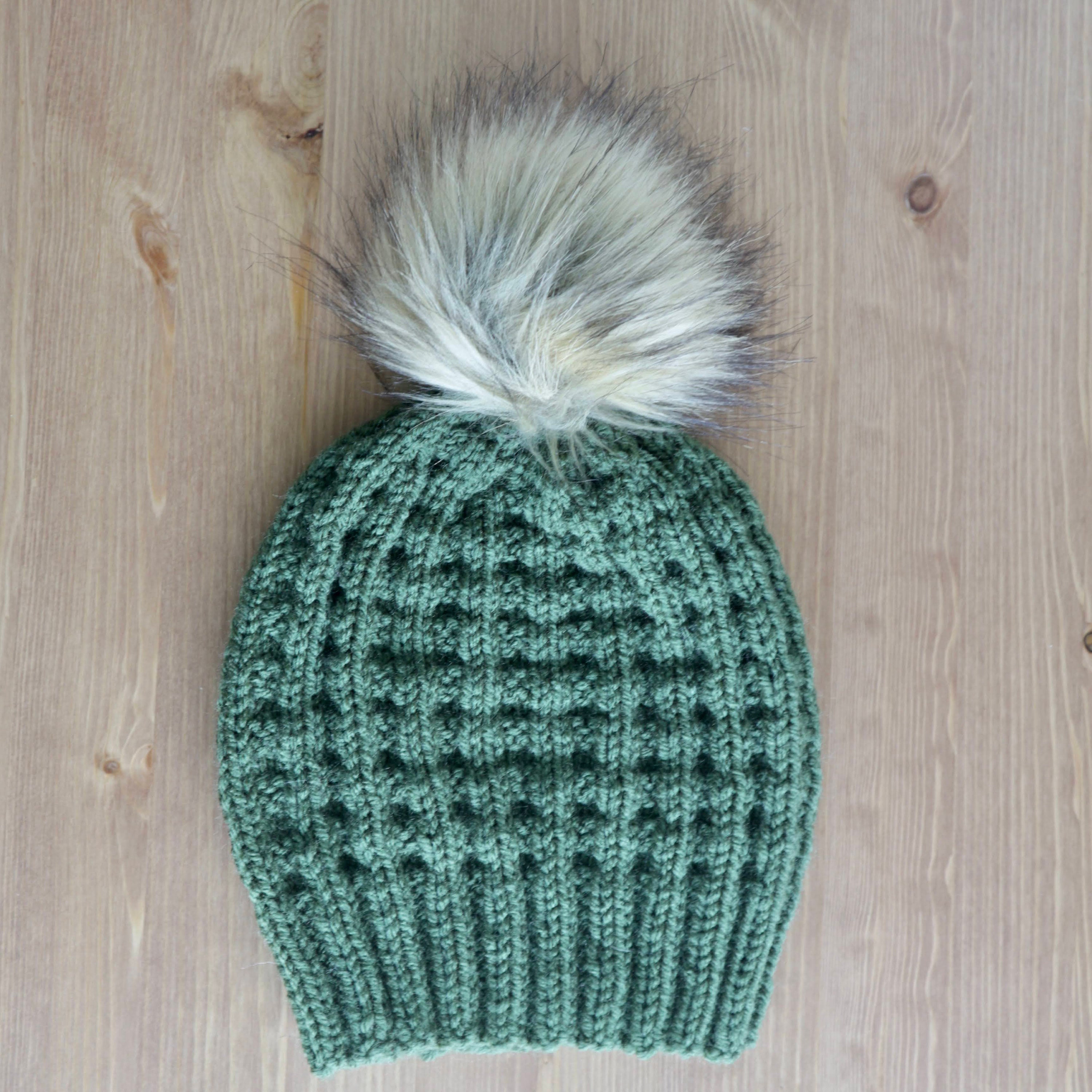 The Waffle Hat Knitting Pattern - Etsy