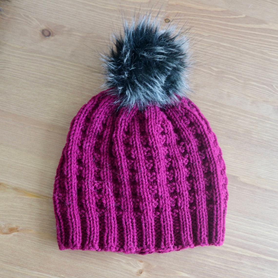 The Waffle Hat Knitting Pattern - Etsy