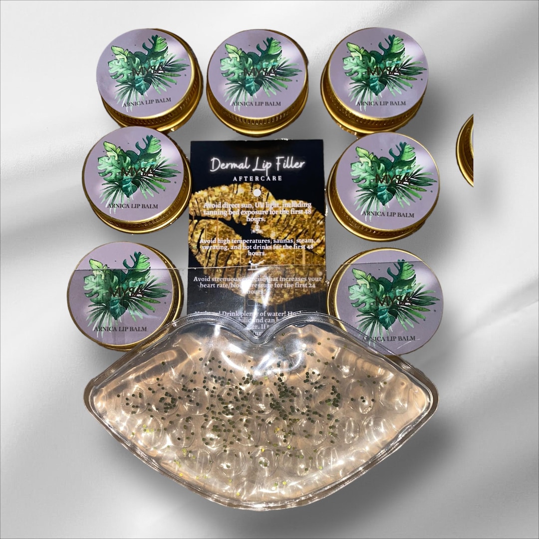 BUNDLE 50 of Each: Lip Ice Pack Cooler, Arnica Lip Balms, Aftercare ...
