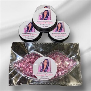 BUNDLE 50 Lip Ice Pack Cooler PLUS 50 Arnica Lip Balm. Personalised ...