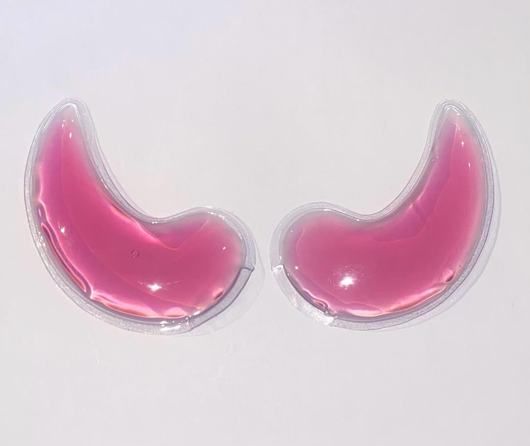 Heart Shaped, Round or Under Eye Ice Pack Cool Compress. Post Treatment ...