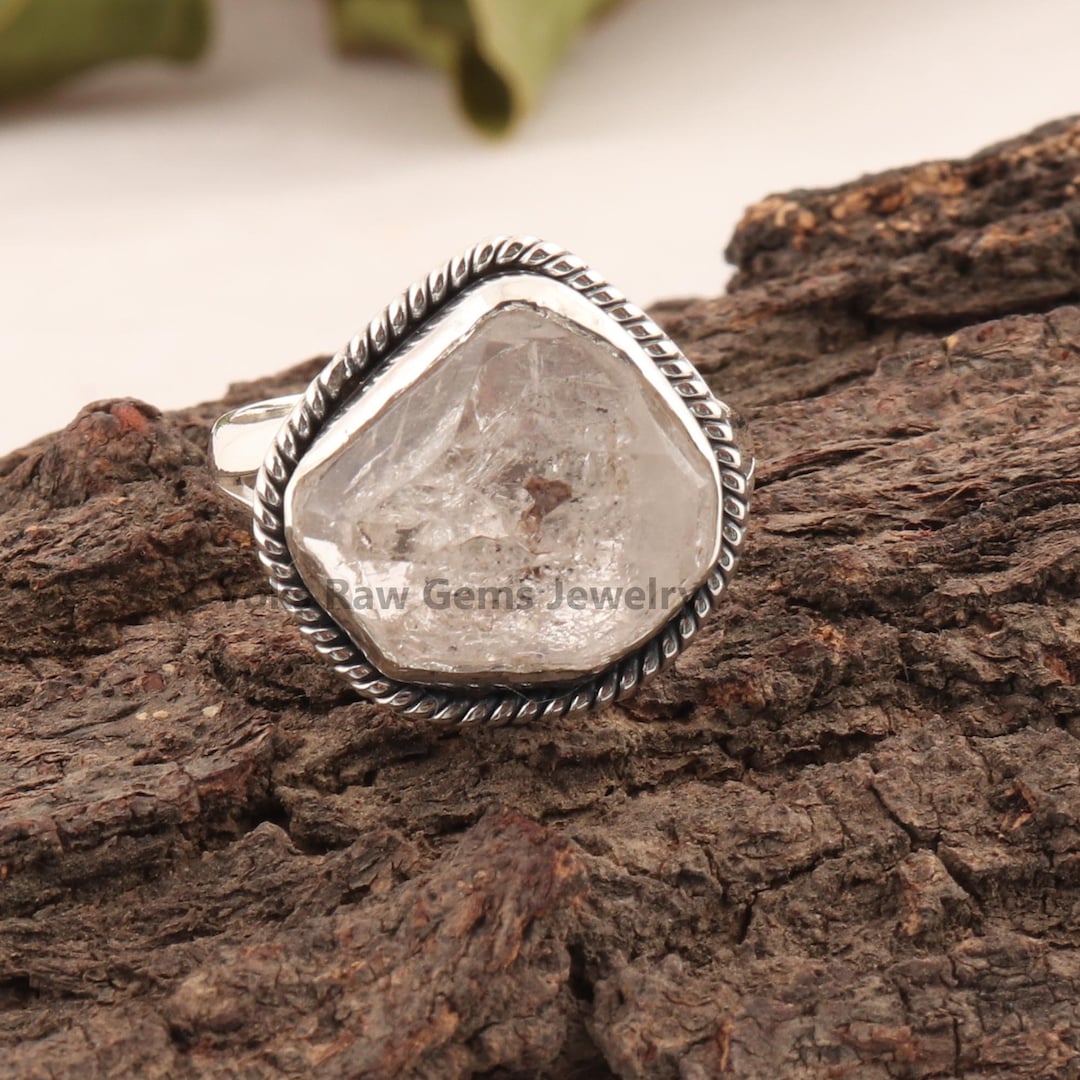 Herkimer Diamant Edelstein 925 Sterling Silber - Etsy Österreich