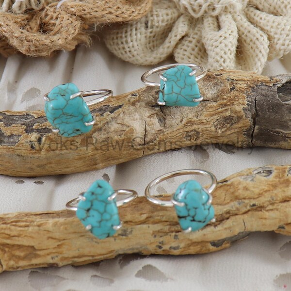 Raw Turquoise Ring - Etsy
