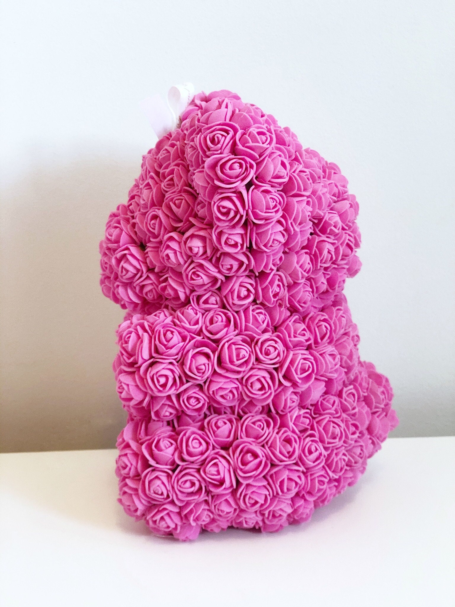 Small Light Pink Flower Bear | Etsy