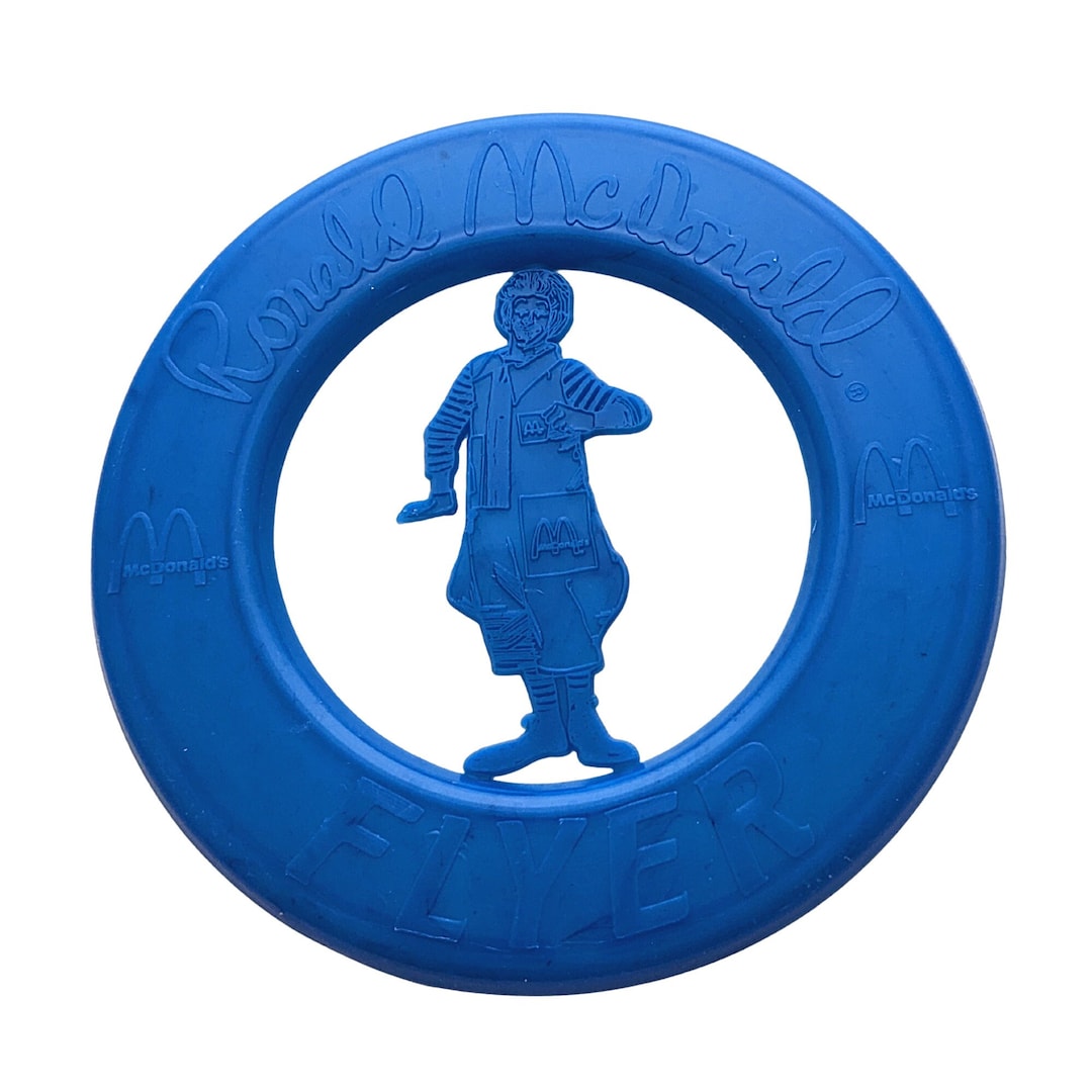 1980s Ronald Mcdonald Flyer Frisbee Disc・blue or Red - Etsy