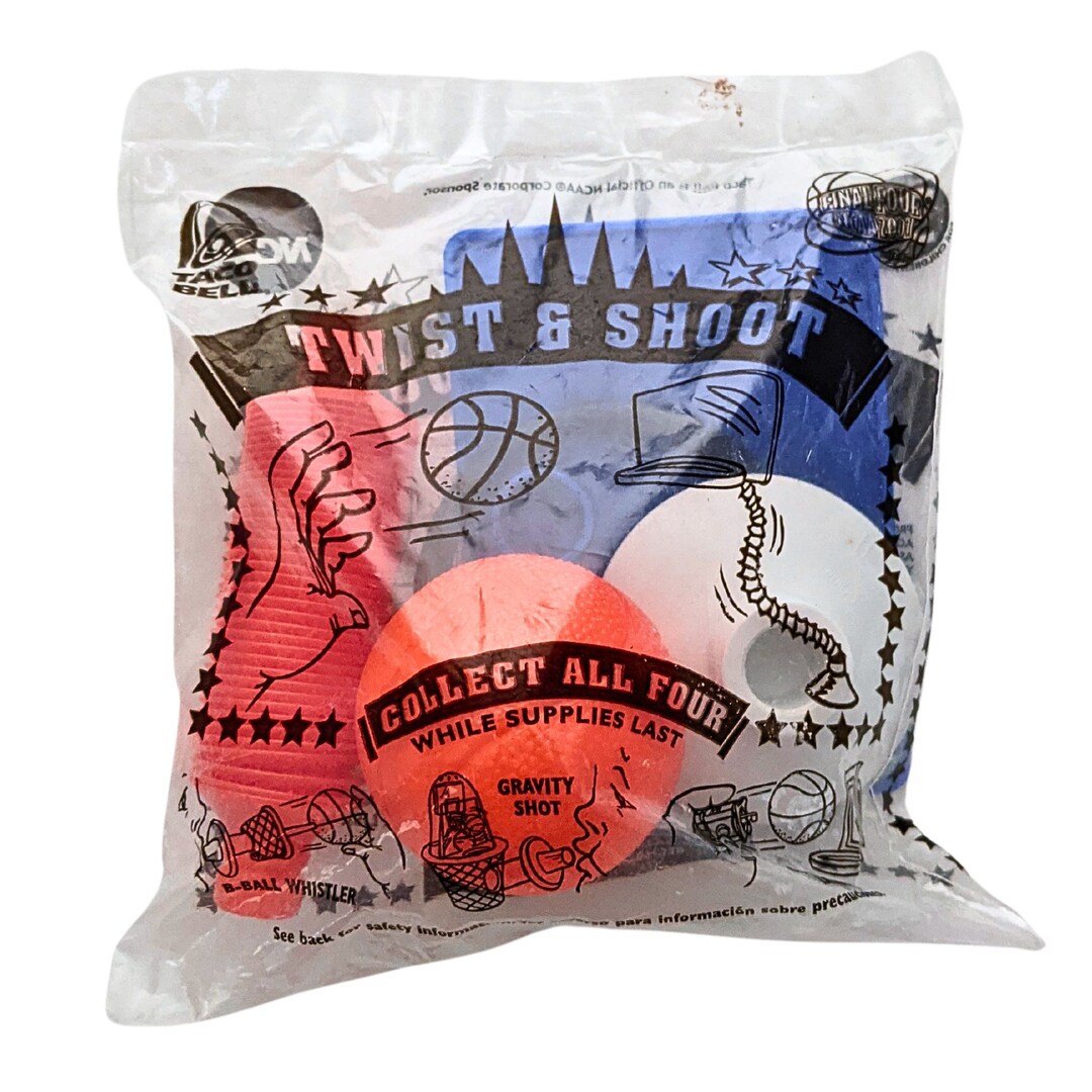 NCAA Basketball Twist & Shoot Game・vintage Taco Bell Toy - Etsy