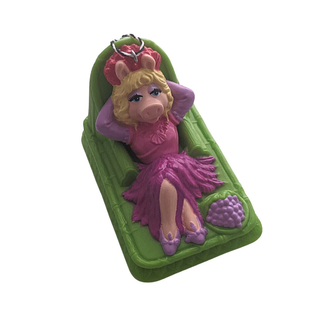 Miss Piggy Pool Float・upcycled Ornament - Etsy