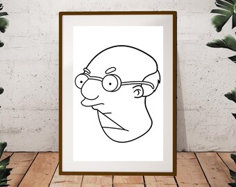 The Simpsons Dignity Art Print - Etsy